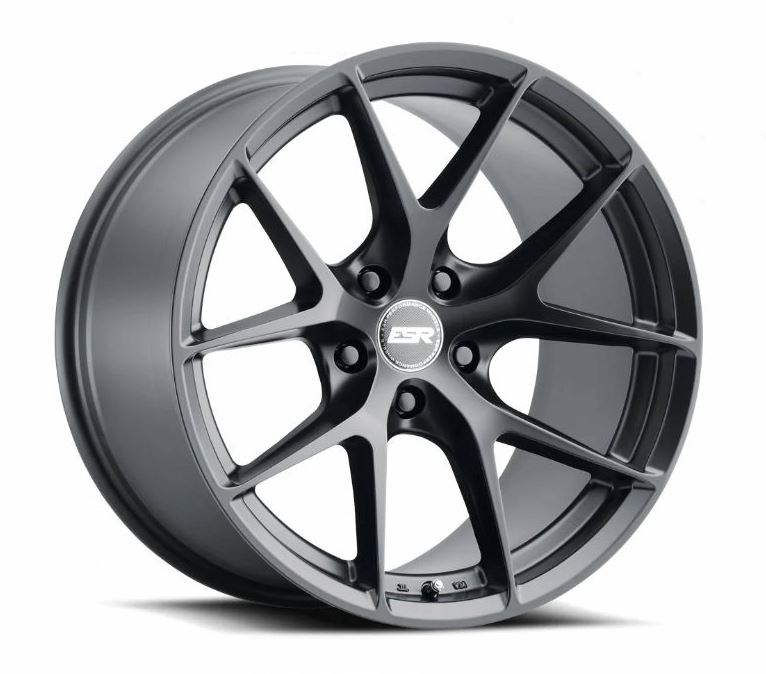 ESR RF2 19x9.5 +22et 72.6 Matte Black Wheel